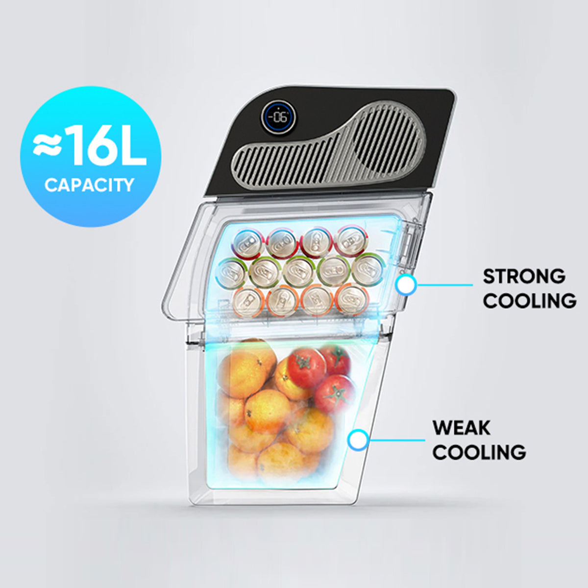 Trunk Fridge Hidden Cooler Car Mini Refrigerator for Tesla Model Y /Mo