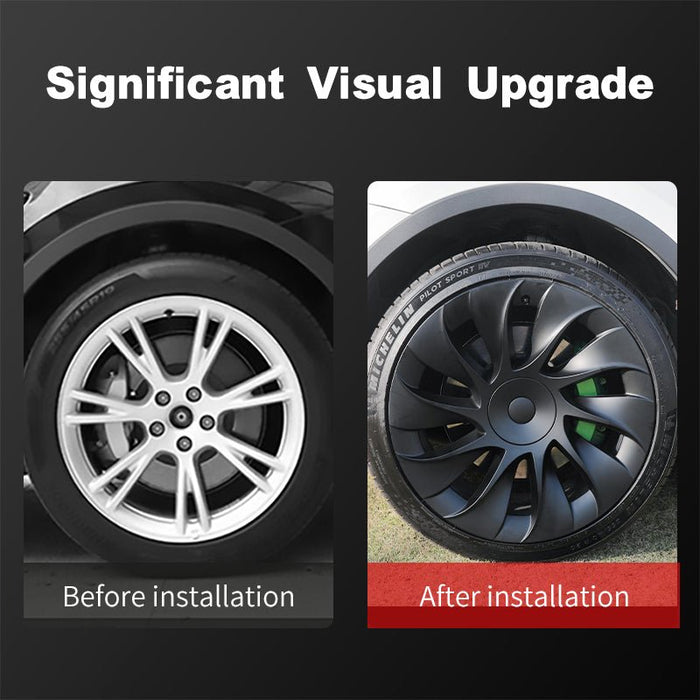 Tesstudio Tesla Wheel Covers | Best for Model 3, Y, S, X & Cybertruck