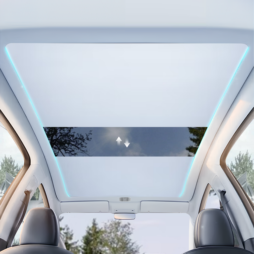 Tesla Model Y Juniper Power Sunshade Voice-Controlled Electric Sunshade ...