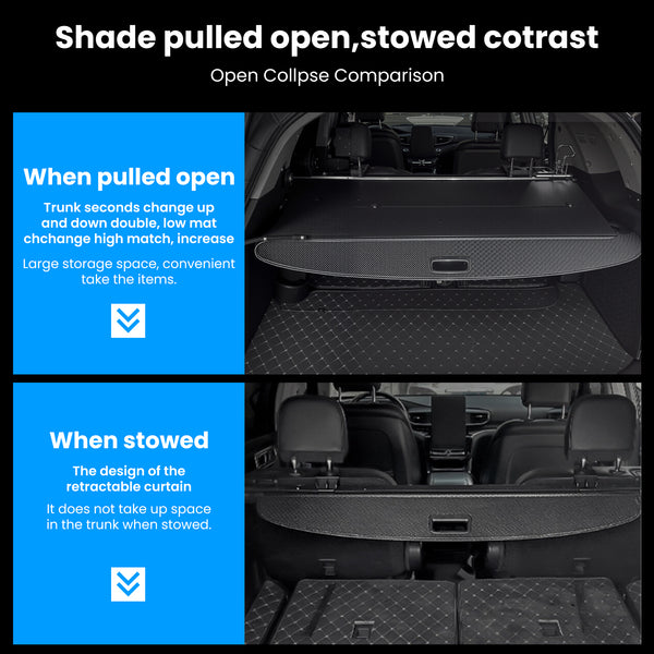 Model Y Juniper 2025–2026 Retractable Rear Trunk Privacy Cargo Cover