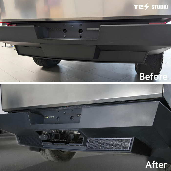 Tesla Cybertruck Exterior Accessories Rear Bumper Mesh Honeycomb Lower ...