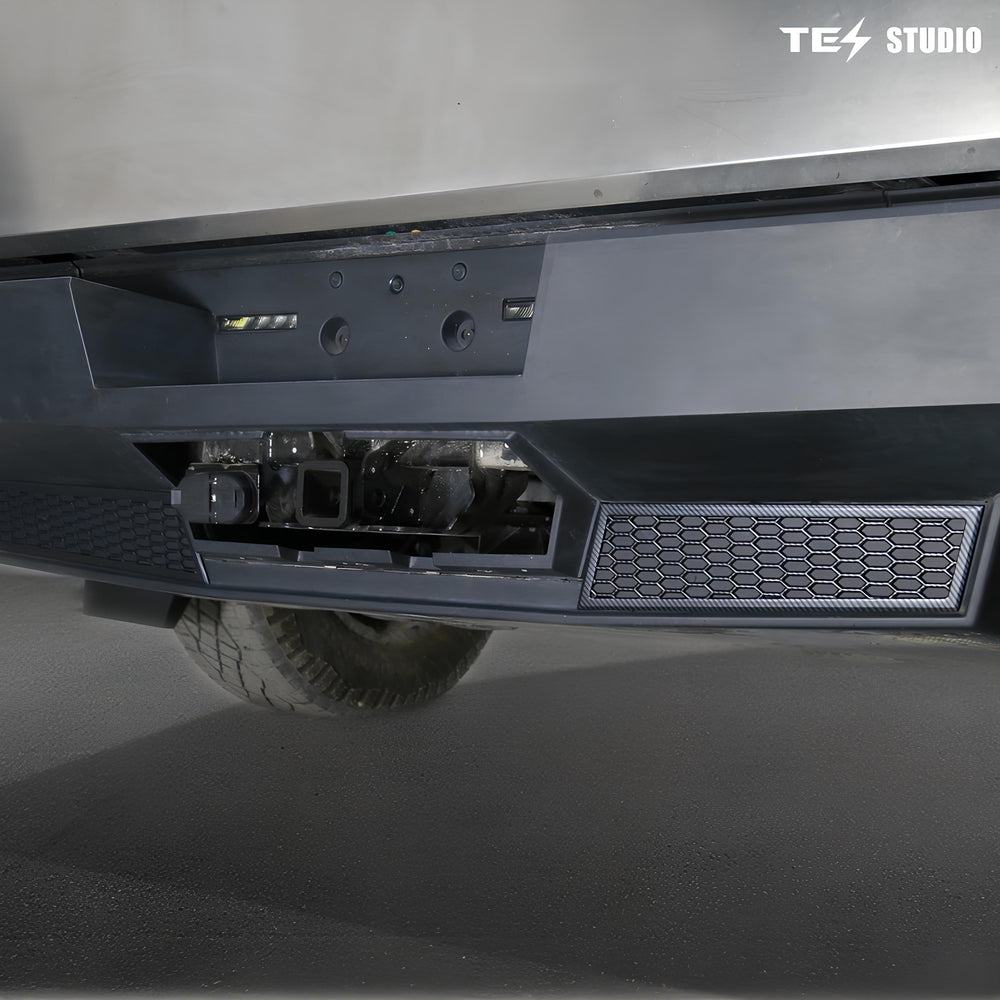 Tesla Cybertruck Exterior Accessories Rear Bumper Mesh Honeycomb Lower ...