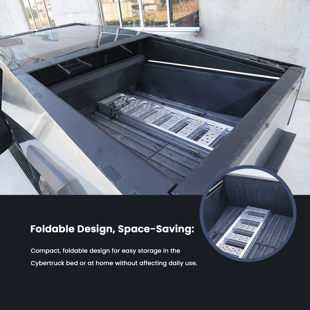 Tesla Cybertruck Loading Ramps Cybertruck Aluminum Portable Tri-Fold ...