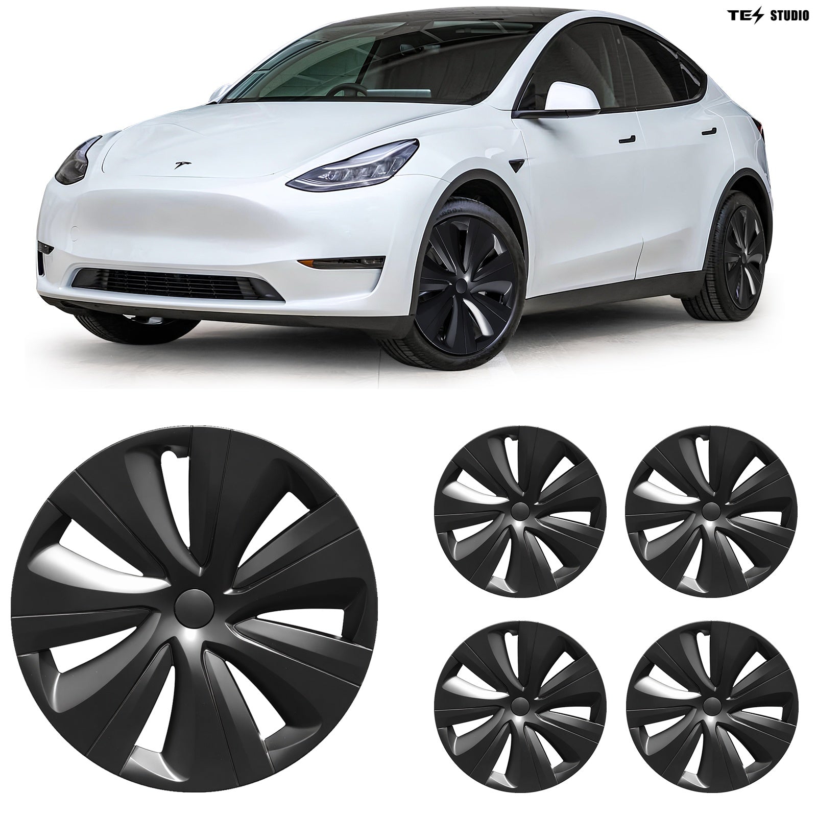 Tesla Rims Model Y Wheel Covers 19'' S Style Hub Caps Tesla Accessories ...