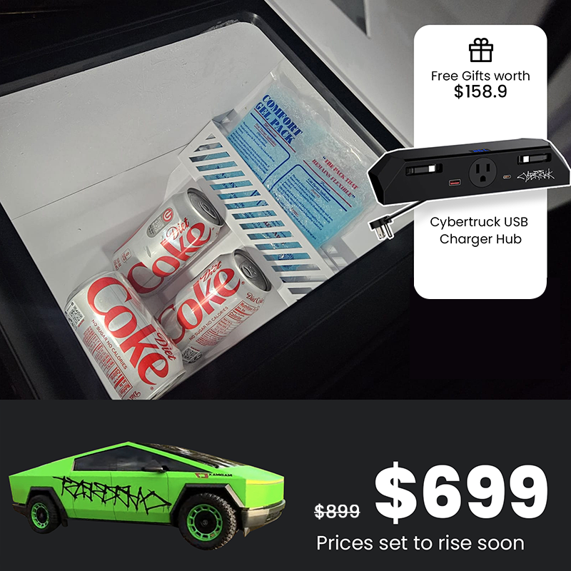 Tesstudio 18L Center Console Fridge for Tesla Cybertruck